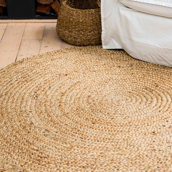Natural Round Braided Weave Rug – Zebra Home